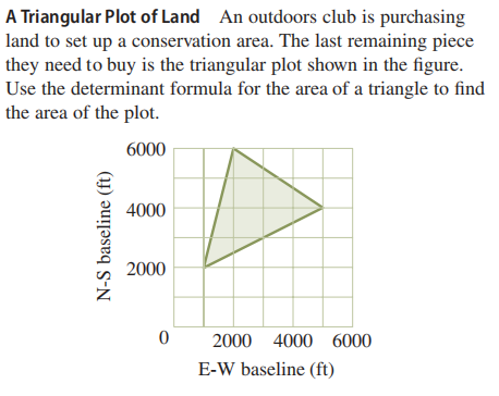 [Solved]: A Triangular Plot of Land An outdoors club is purchasing land ...