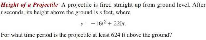 [Solved]: Height of a Projectile A projectile is fired straight up from ground level. After t ...