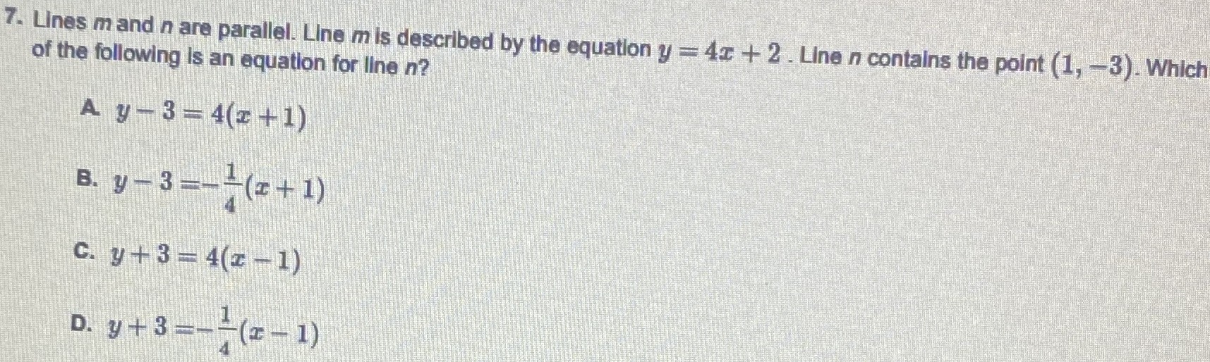 Lines \( m \) and \( n \) are parallel. Line \( m ... - CameraMath