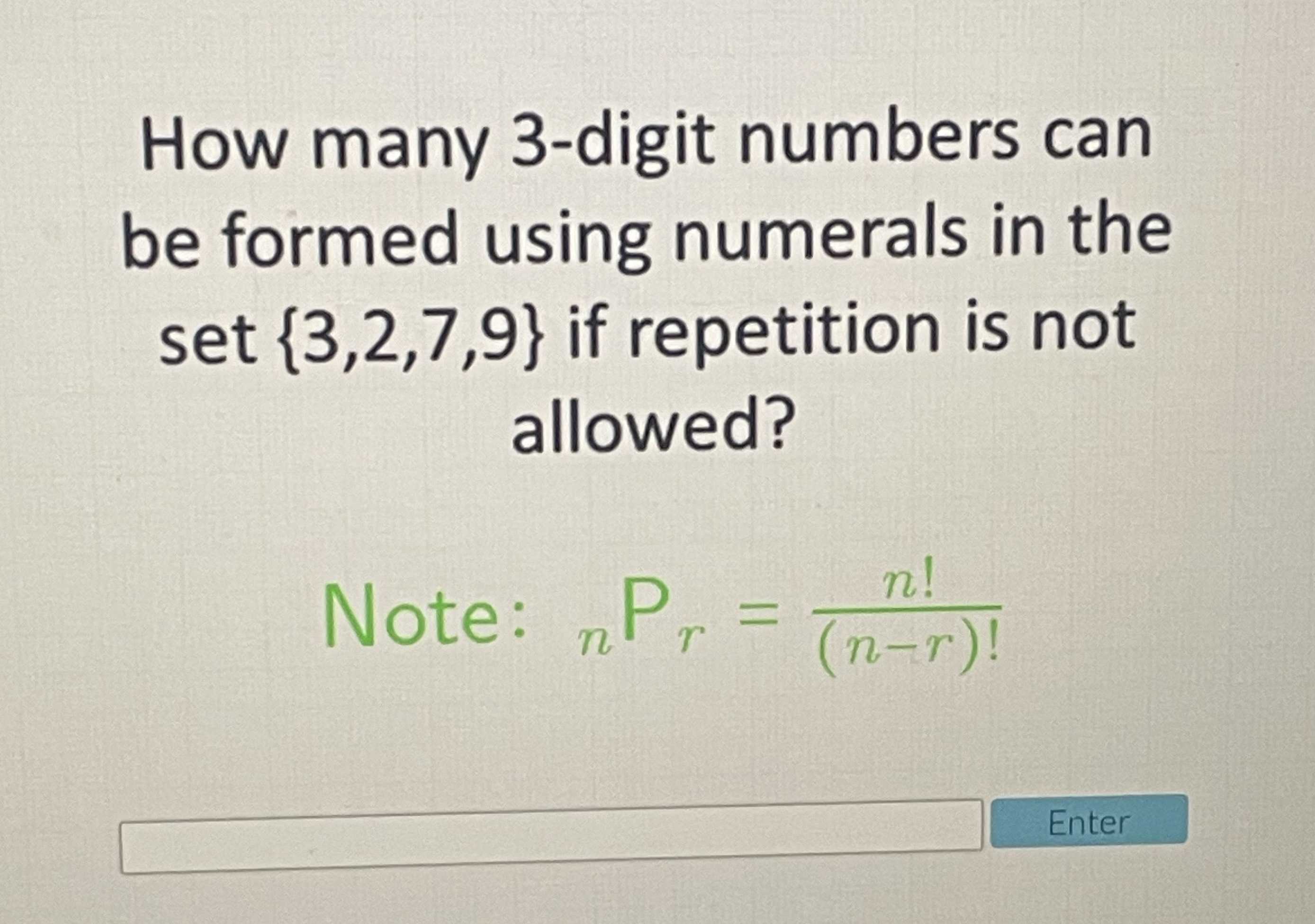 How Many 3 digit Numbers Can Be Formed Using Numer CameraMath