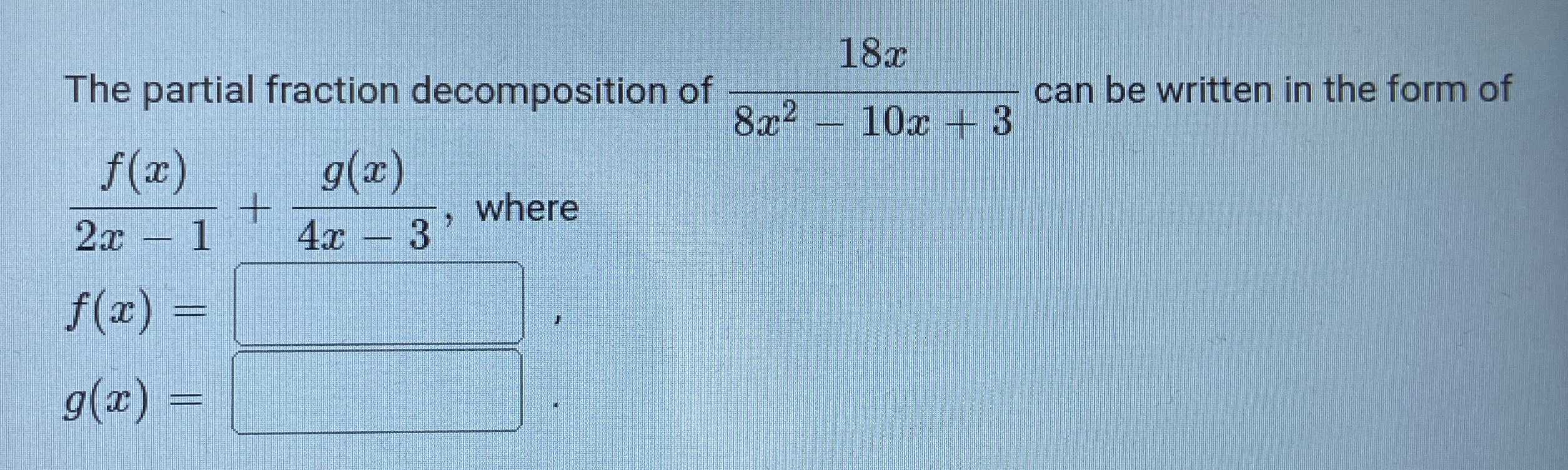 The Partial Fraction Decomposition Of frac 1 CameraMath