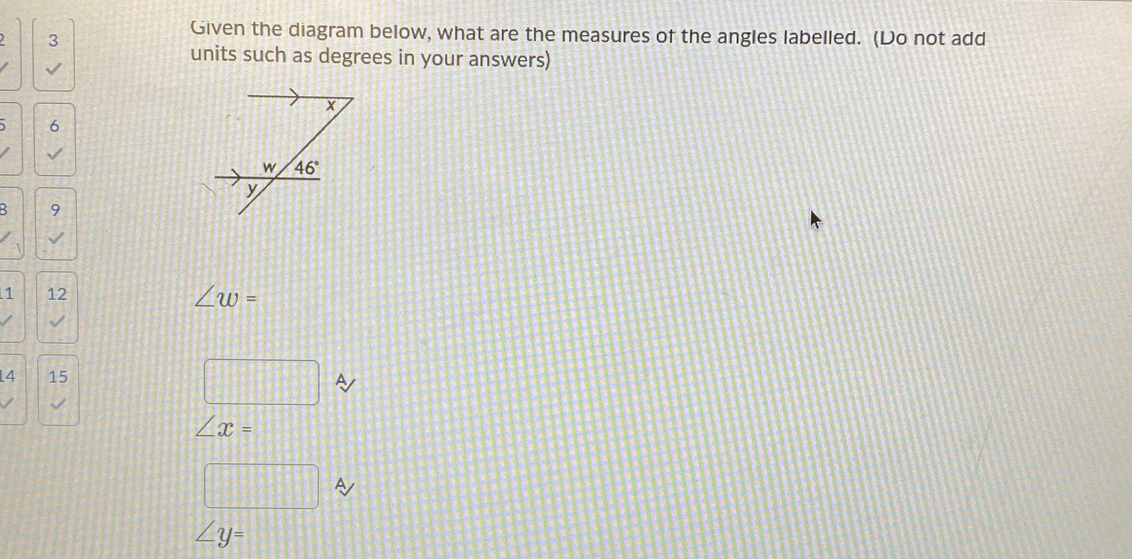 Given The Diagram Below What Are The Measures Of Cameramath