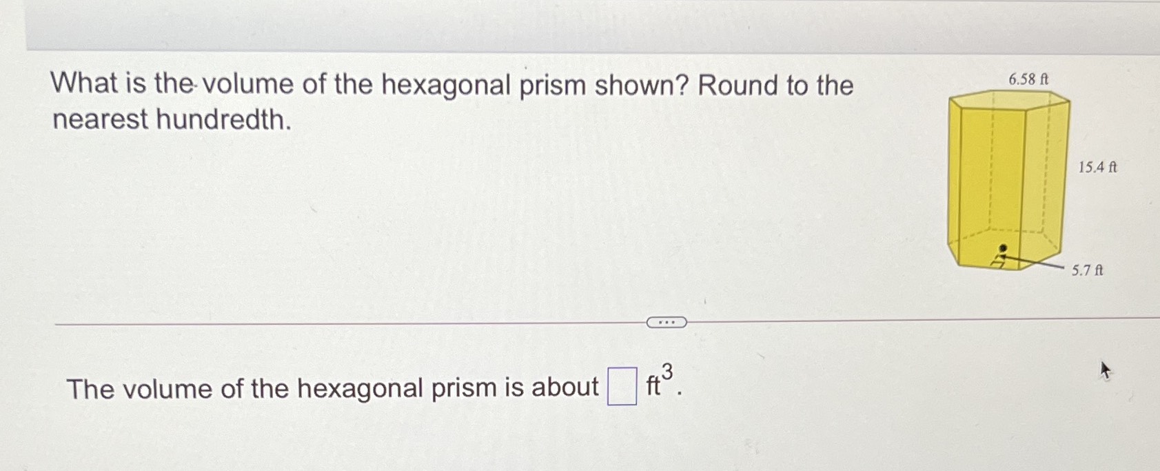 what-is-the-volume-of-the-hexagonal-prism-shown-r-cameramath