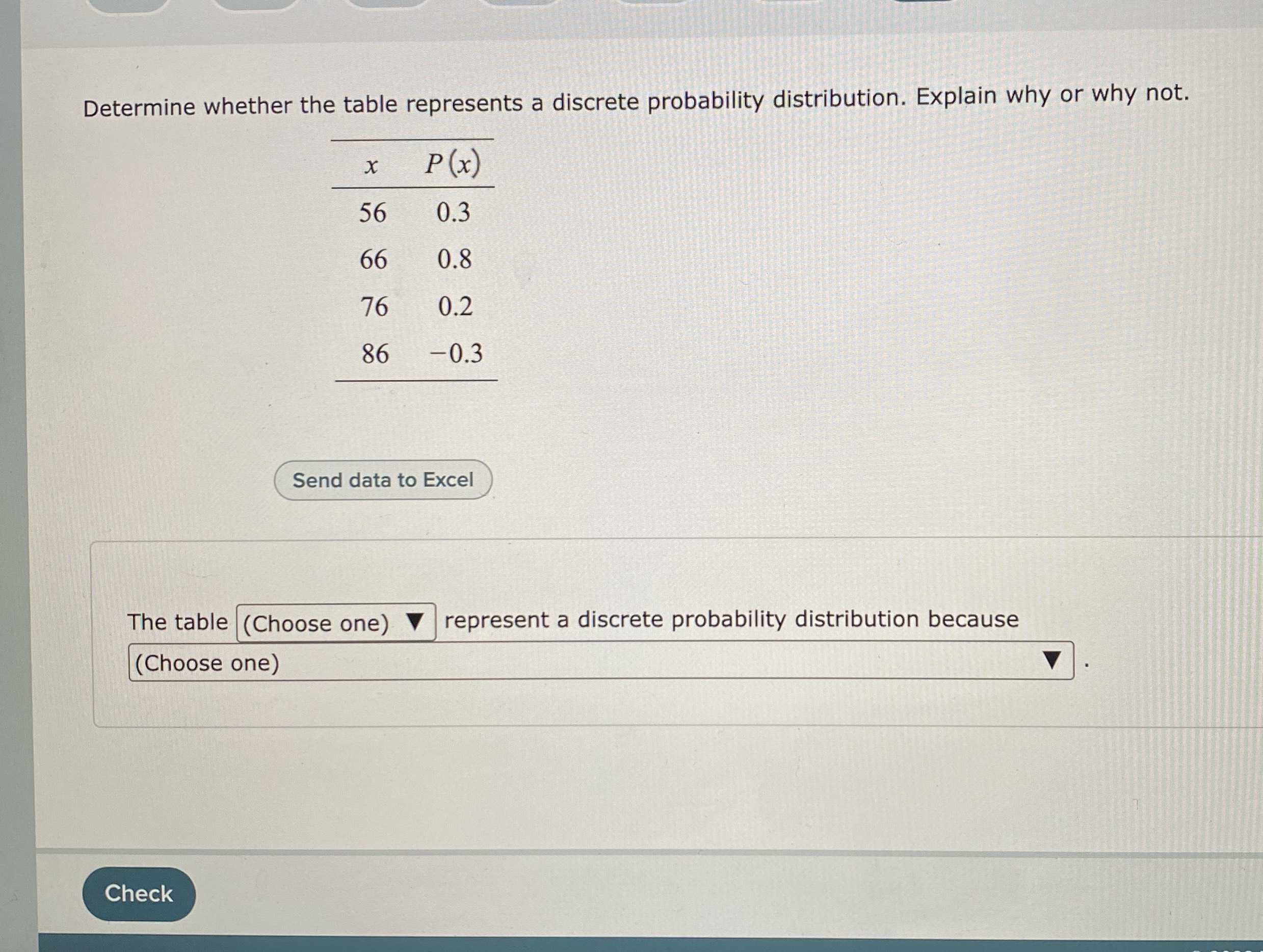 Determine Whether The Table Represents A Discrete Cameramath